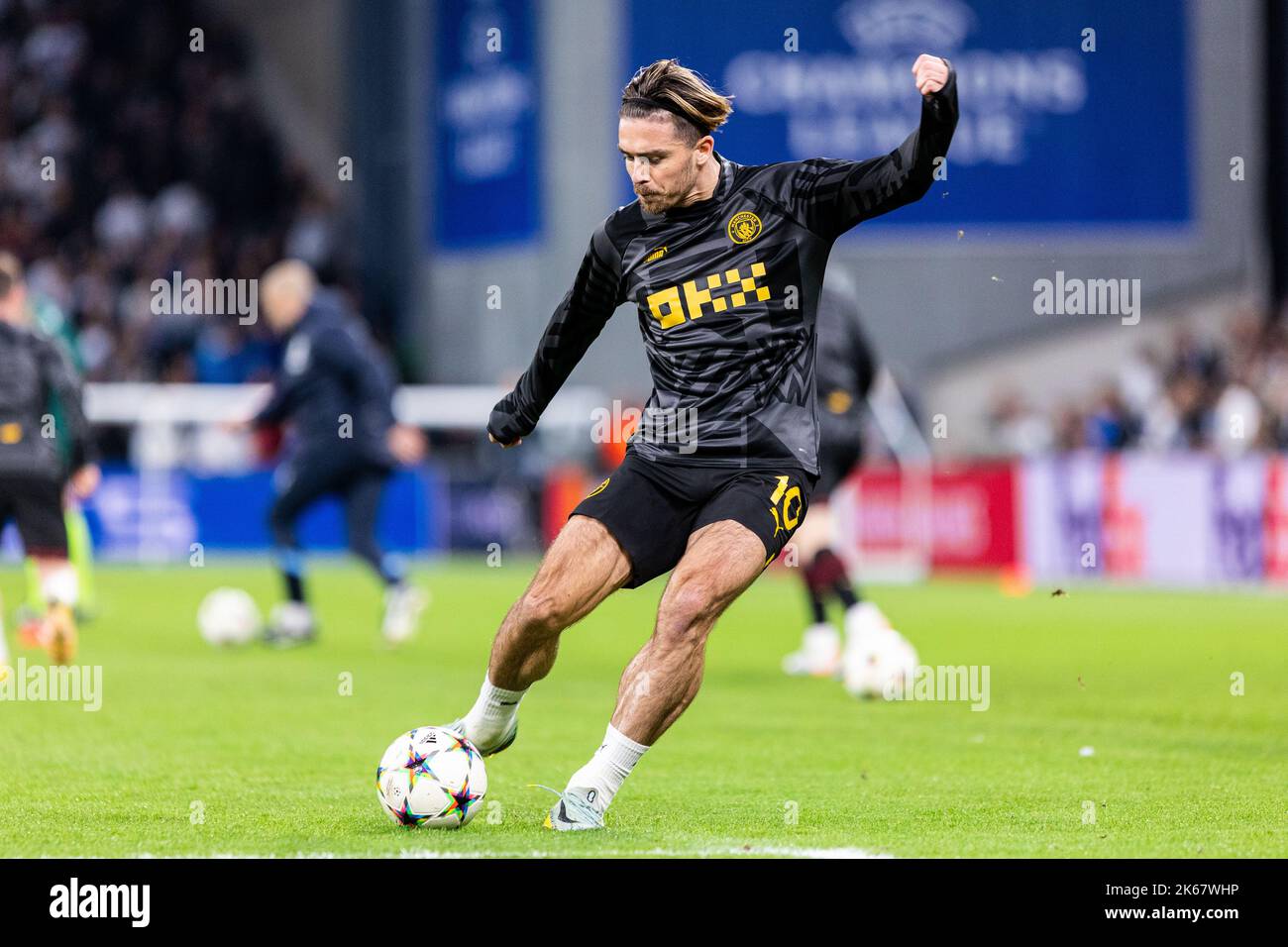 Copenhagen, Denmark. 11th Oct, 2022. Jack Grealish (10) of Manchester ...