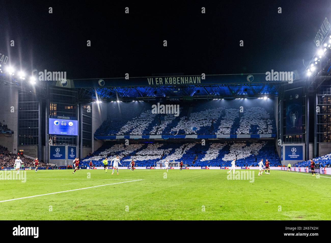 Copenhagen, Denmark. 11th Oct, 2022. Football fans of FC Copenhagen ...