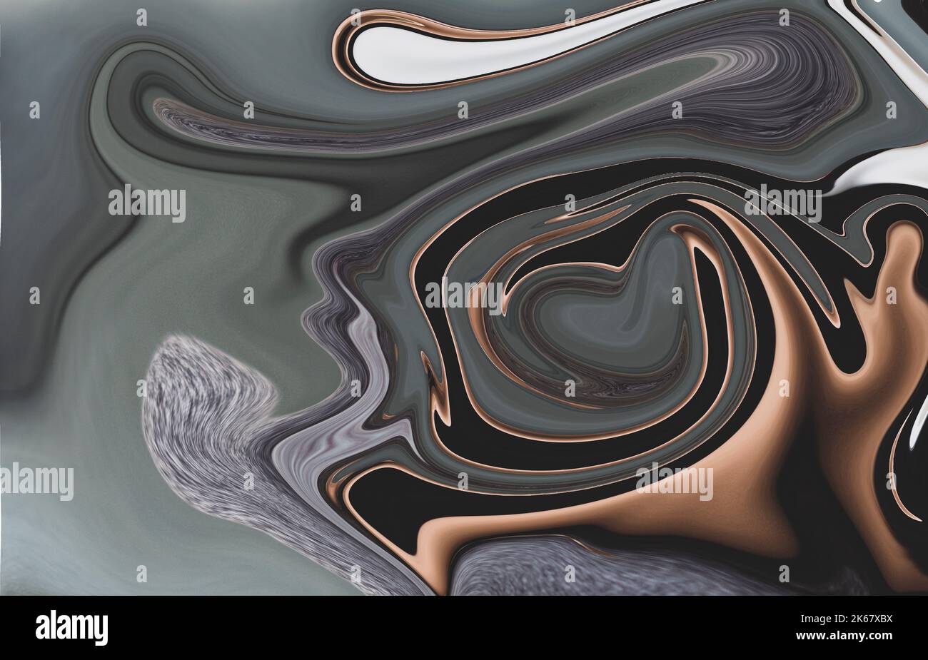 Fluid Abstract metalic Liquid background. harmonious fluid background ...