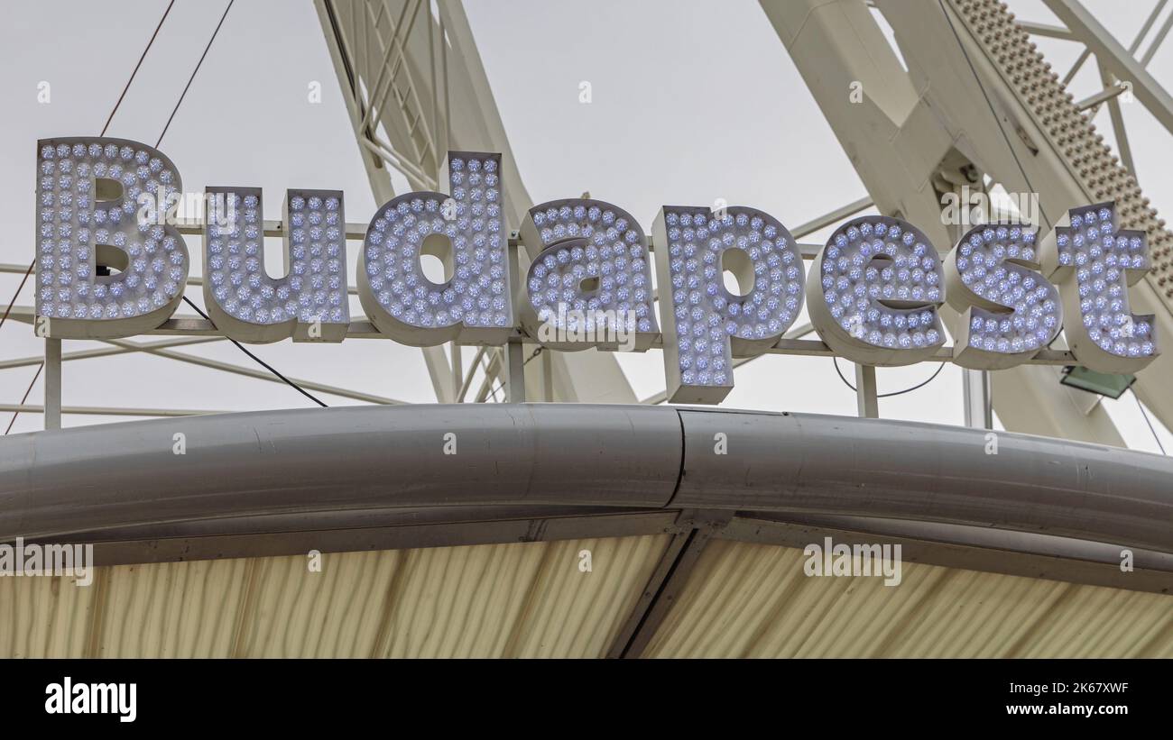 Big budapest sign hi-res stock photography and images - Alamy