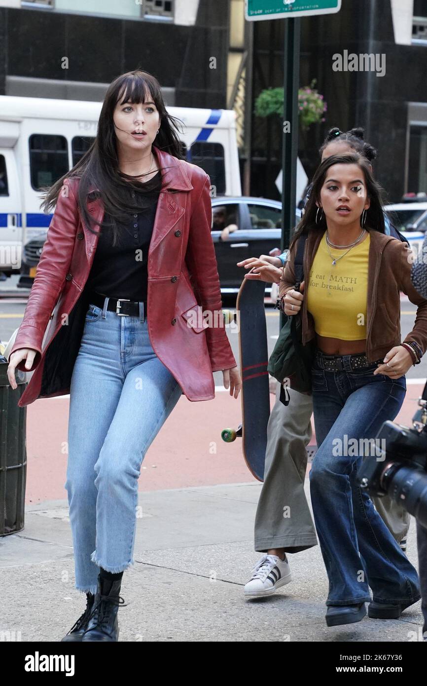 New York, NY, USA. 11th Oct, 2022. Dakota Johnson, Isabela Merced on ...