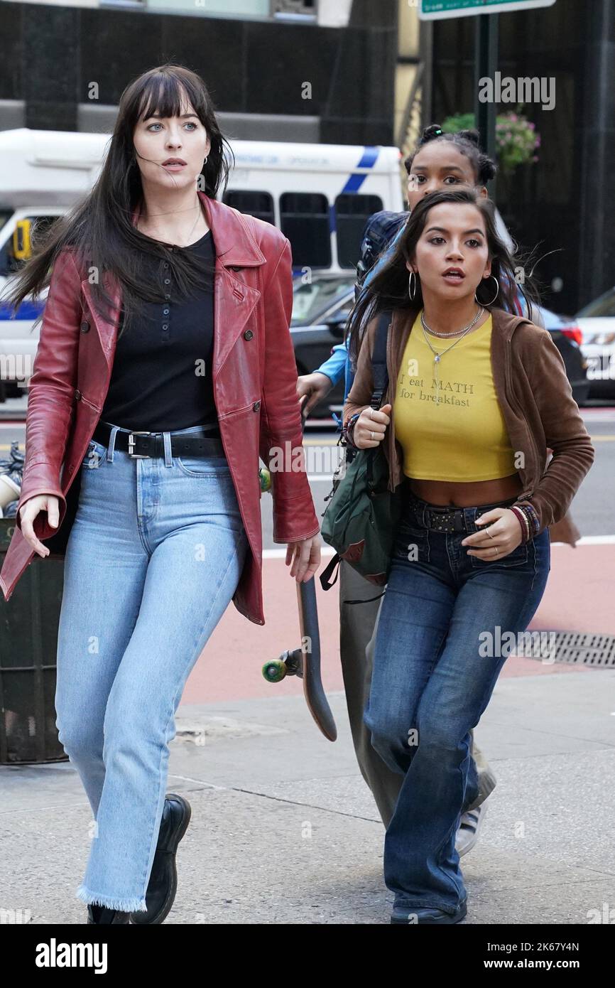 New York, NY, USA. 11th Oct, 2022. Dakota Johnson, Isabela Merced on ...