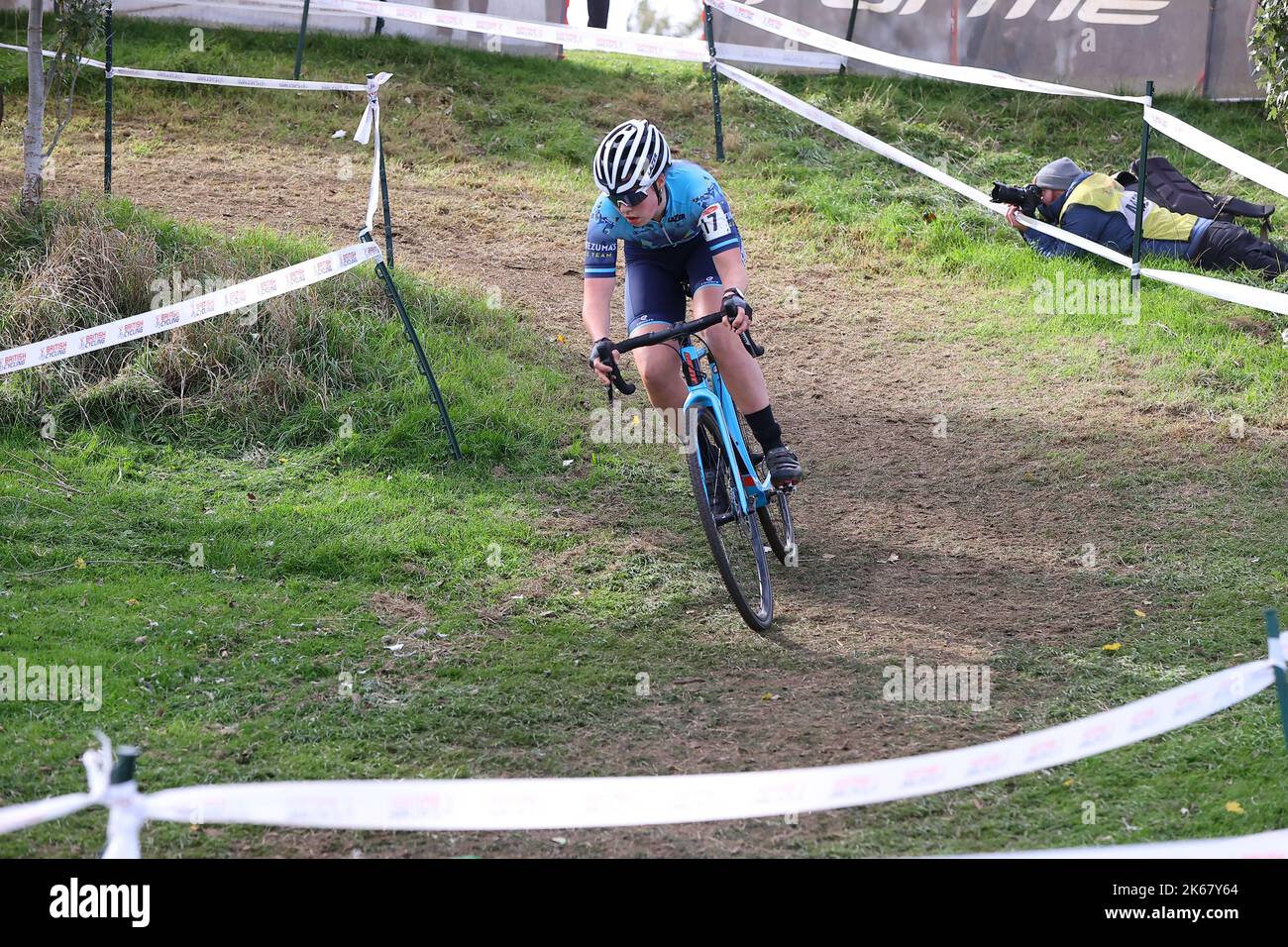 09.10.2022 Derby, England. Cyclocross. Lotta Mansfield (Montezuma's ...