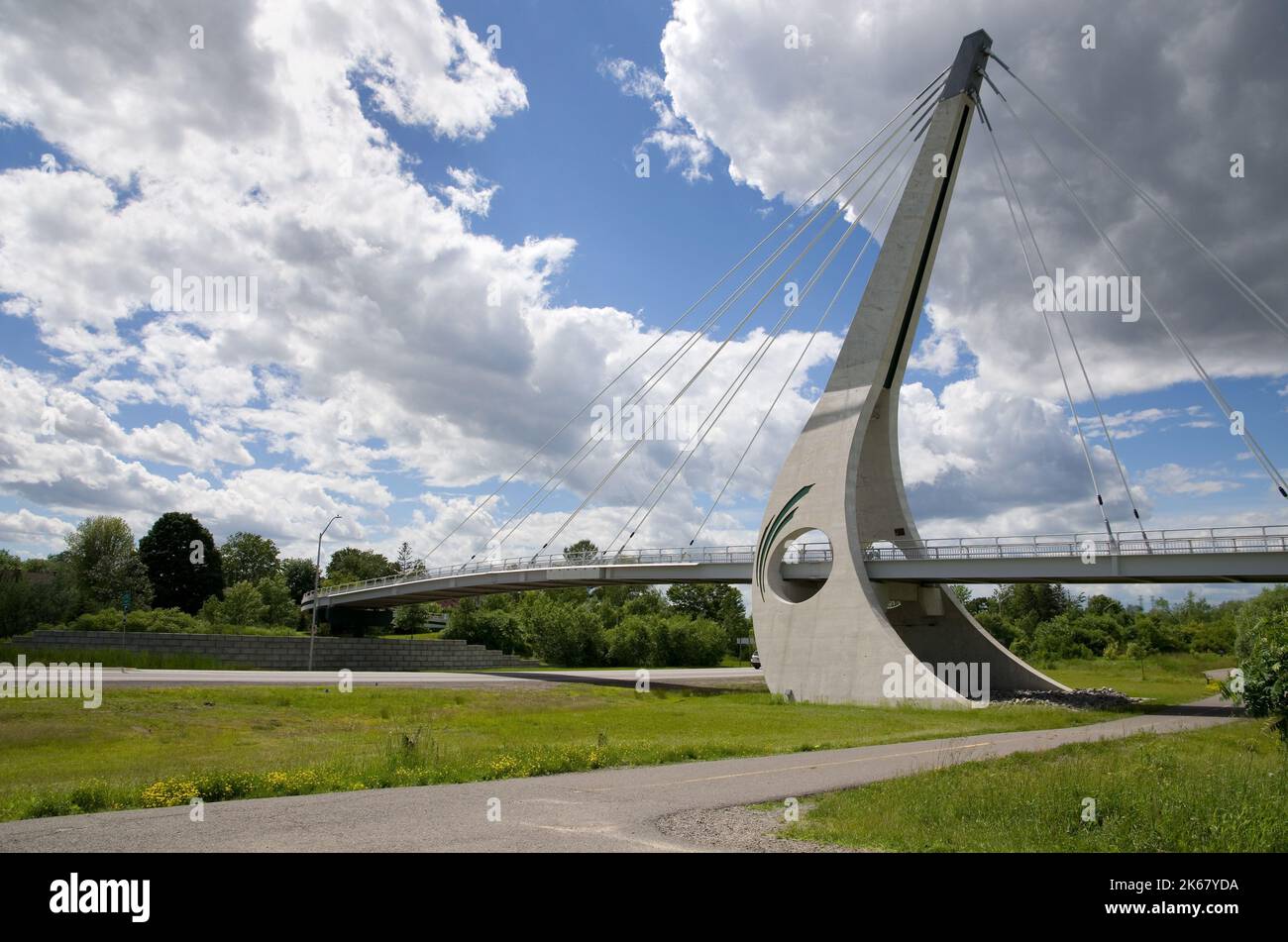 Juno Beach Memorial Pedestrian Bridge Ottawa Ontario Horizontal Stock ...