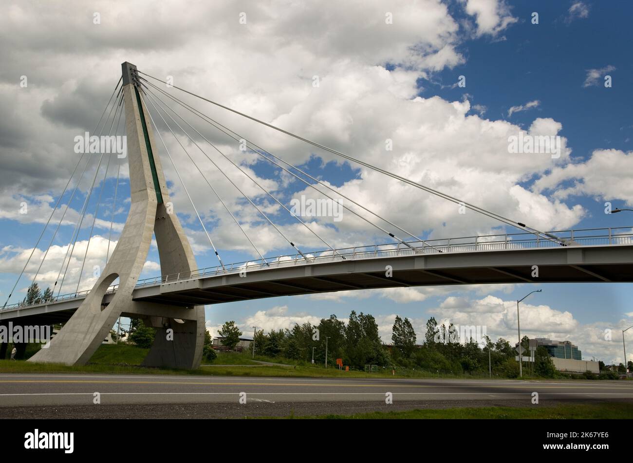 Juno Beach Memorial Pedestrian Bridge Ottawa Ontario Horizontal Stock ...