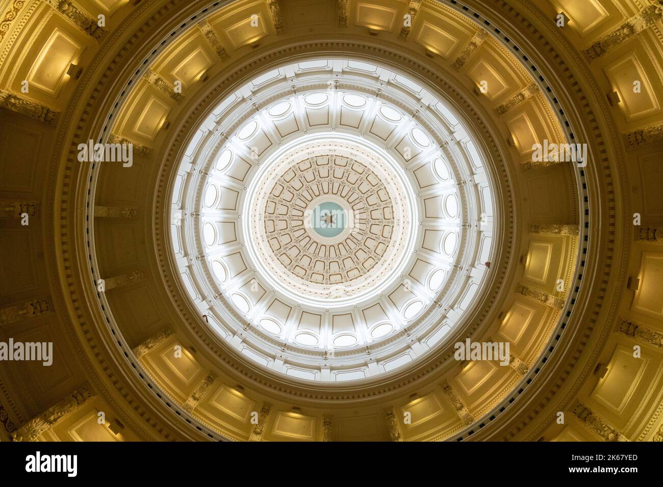 Austin, Texas - May 23, 2022: Inside the rotunda of the Texas State ...