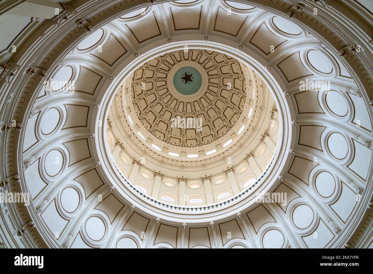 Austin, Texas - May 23, 2022: Inside the rotunda of the Texas State ...