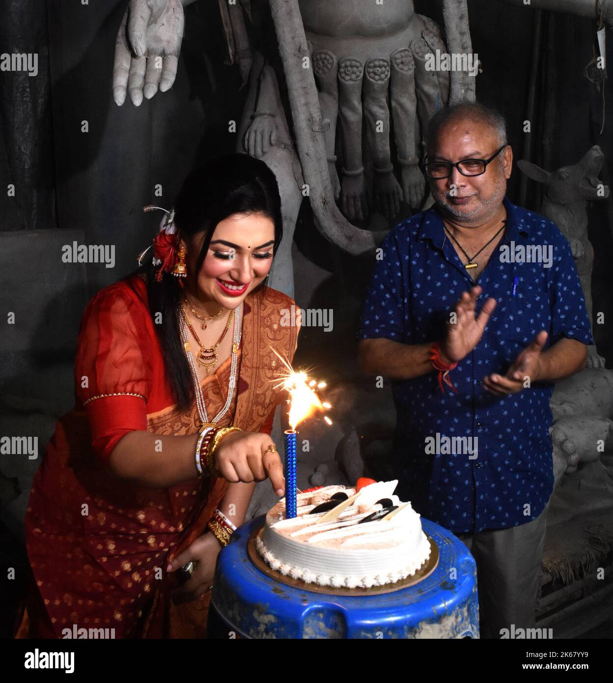 Kolkata, India. 11th Oct, 2022. Popular Bangladeshi actress Apu Biswas ...