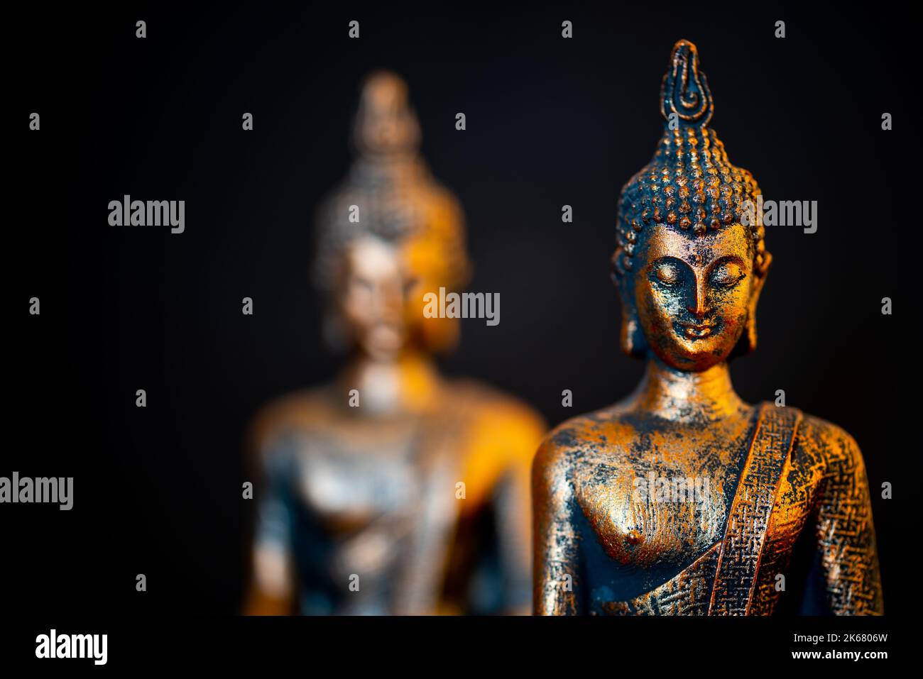 Netherlands. October 2022.buddha statue in calm rest pose. Shakyamuni ...