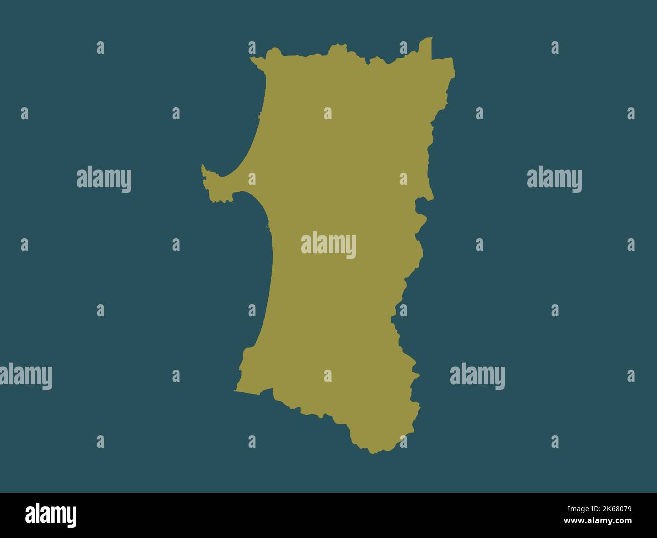 Akita japan map hi-res stock photography and images - Alamy