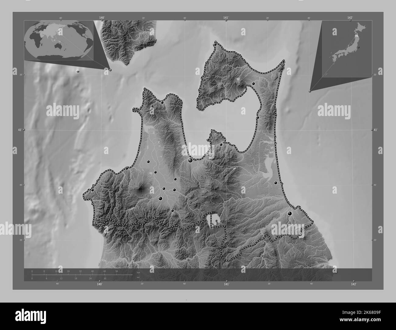 Aomori prefecture japan grayscale hi-res stock photography and images ...