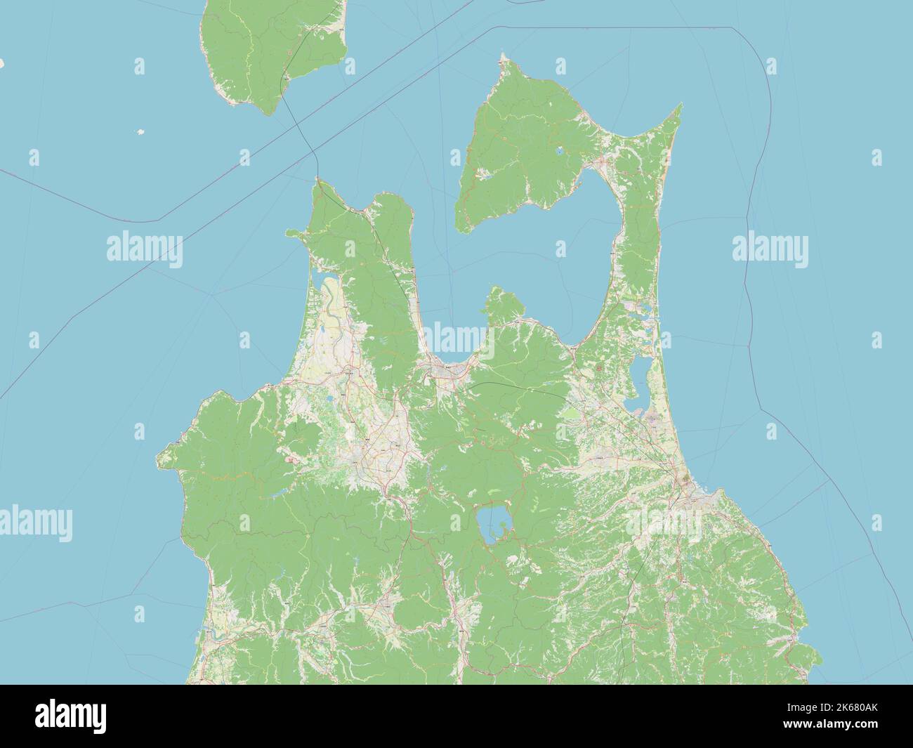 Aomori, prefecture of Japan. Open Street Map Stock Photo - Alamy