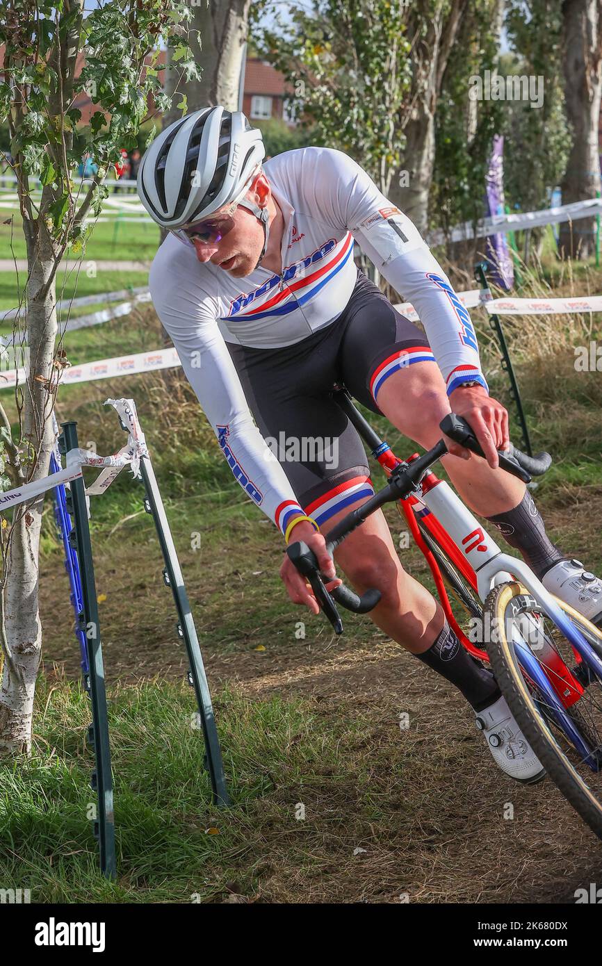 09.10.2022 Derby, England. Cyclocross. Thomas Mein (Hope Factory Racing ...