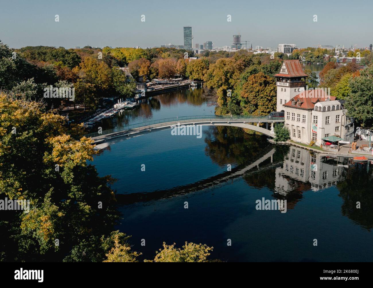 Berlin bridge drone shot hi-res stock photography and images - Alamy