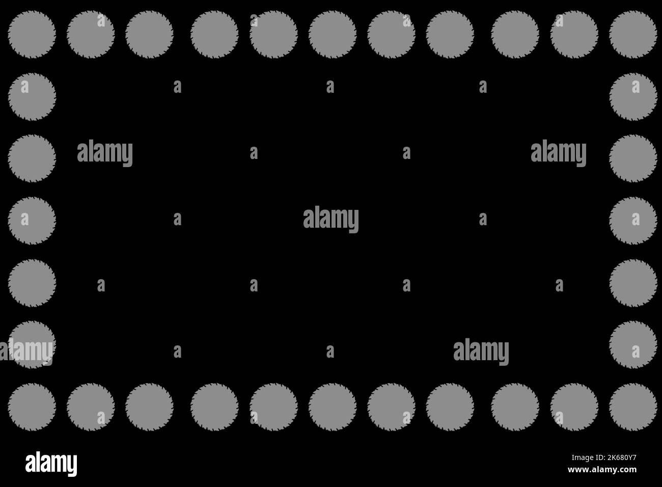 a black white saw blade border art sales blades banner sign industrial ...