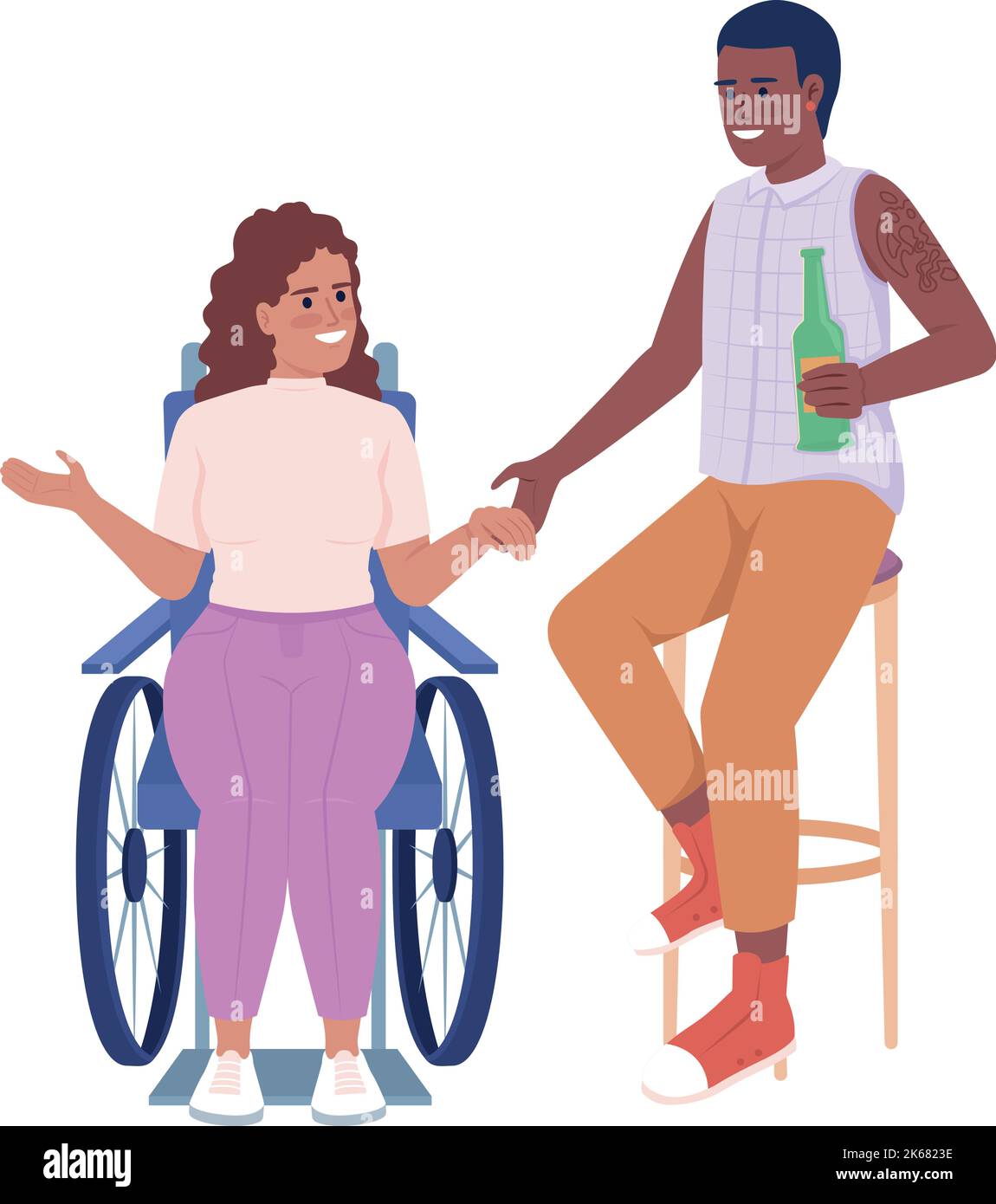 Disability humour Stock Vector Images - Alamy