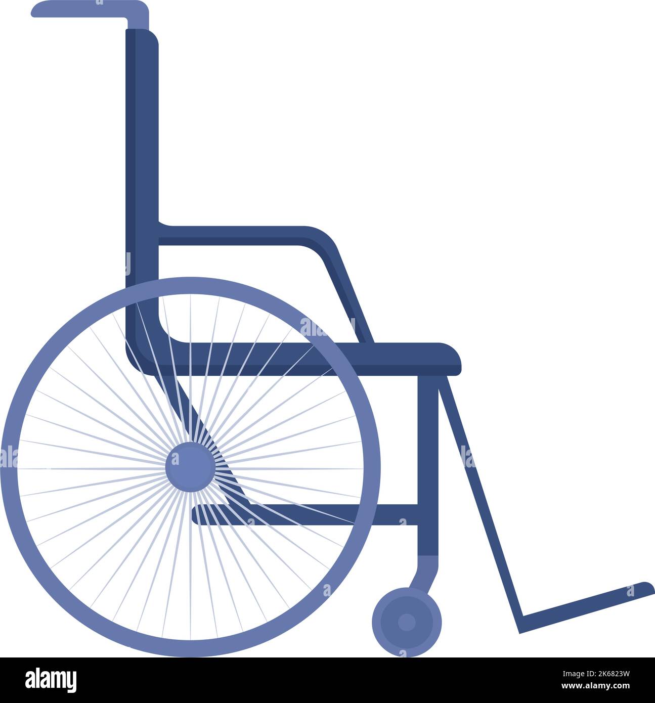 Wheelchair Semi Flat Color Vector Object Stock Vector Image And Art Alamy