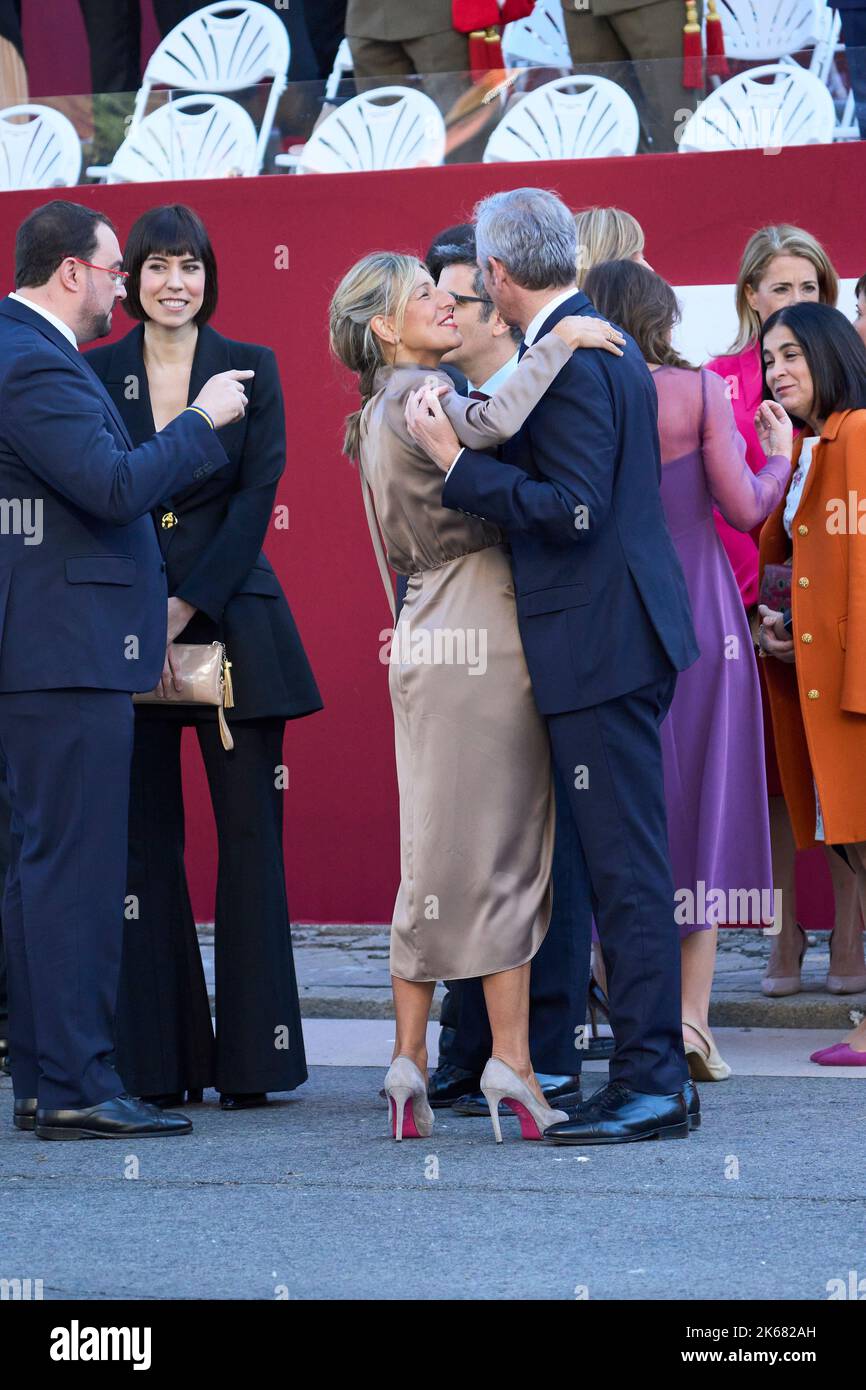 Madrid. Spain. 20221012, Yolanda Diaz attends The National Day Military ...