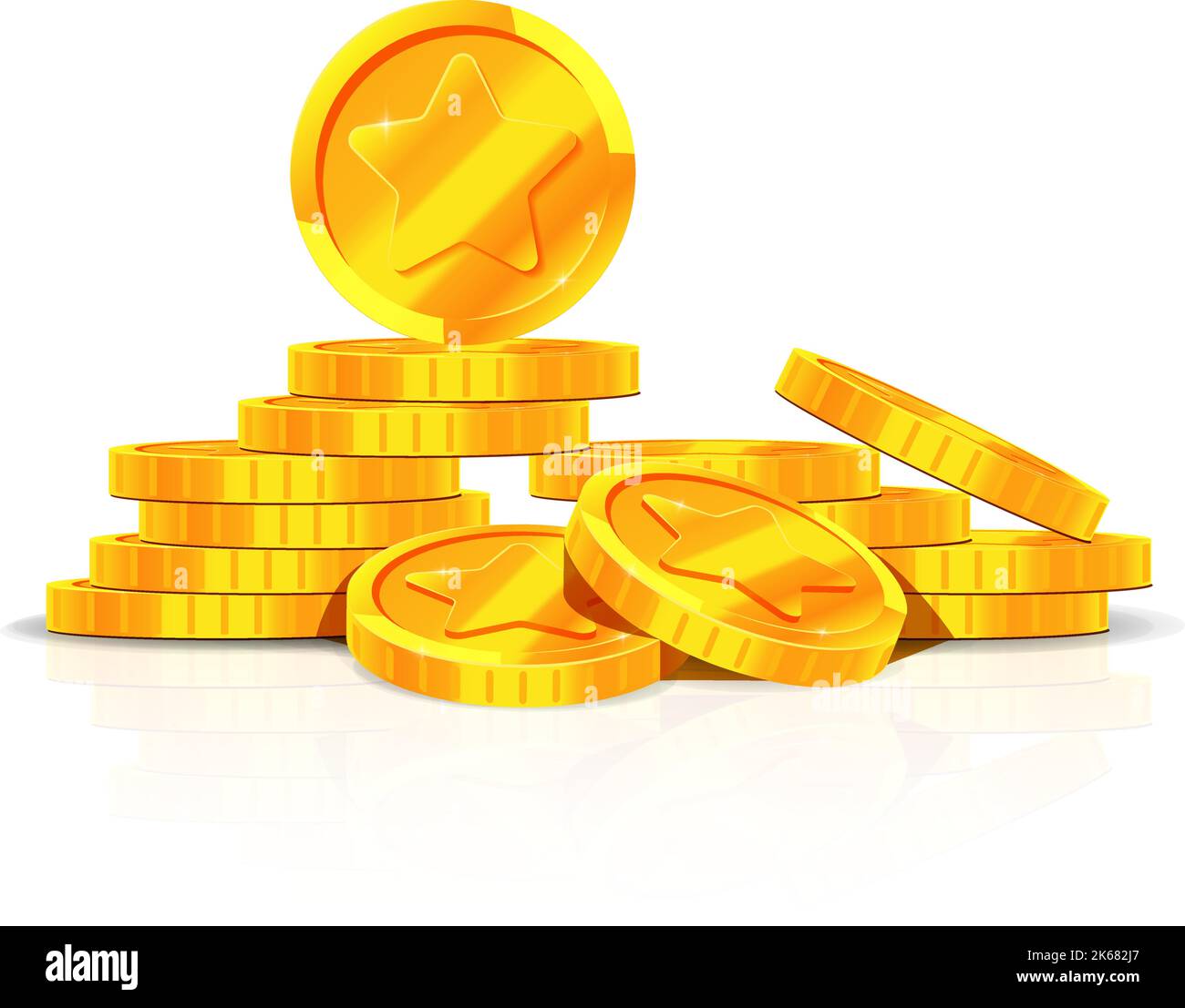 Cartoon coins hi-res stock photography and images - Alamy