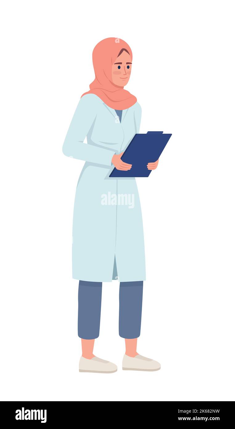 Nurse doctor standing clipboard Stock Vector Images - Alamy