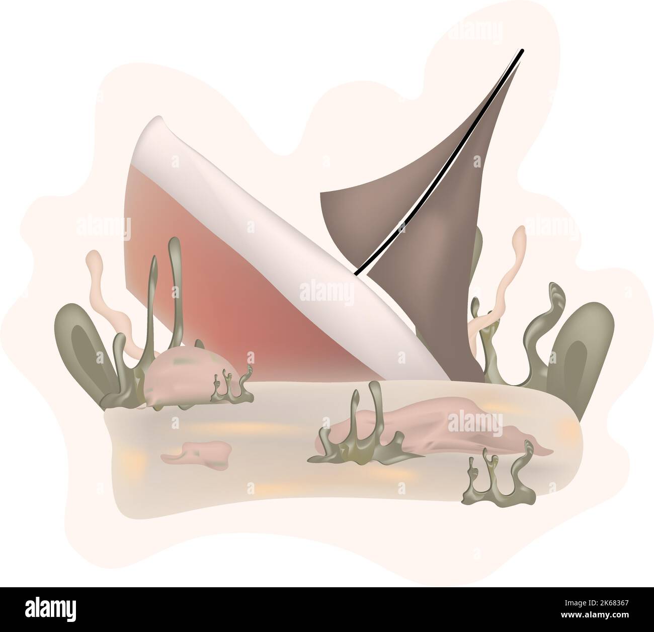 Sinking sunset Stock Vector Images - Alamy