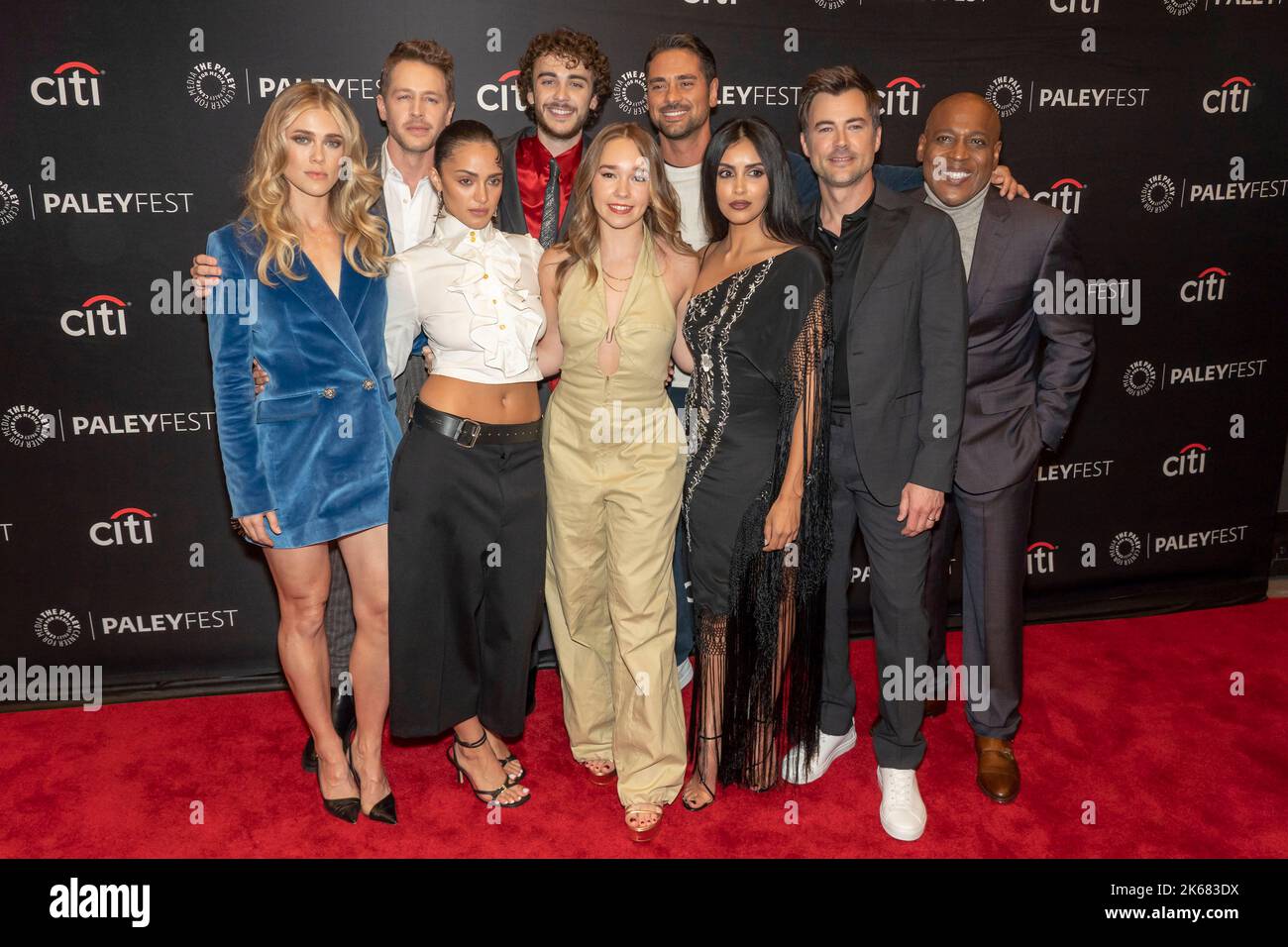 (L-R) Melissa Roxburgh, Josh Dallas, Luna Blaise, Ty Doran, Holly ...