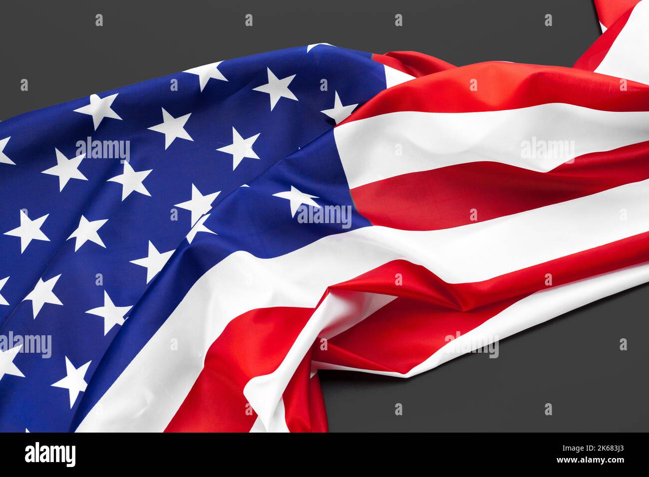 Close up of American flag USA on plain background Stock Photo - Alamy