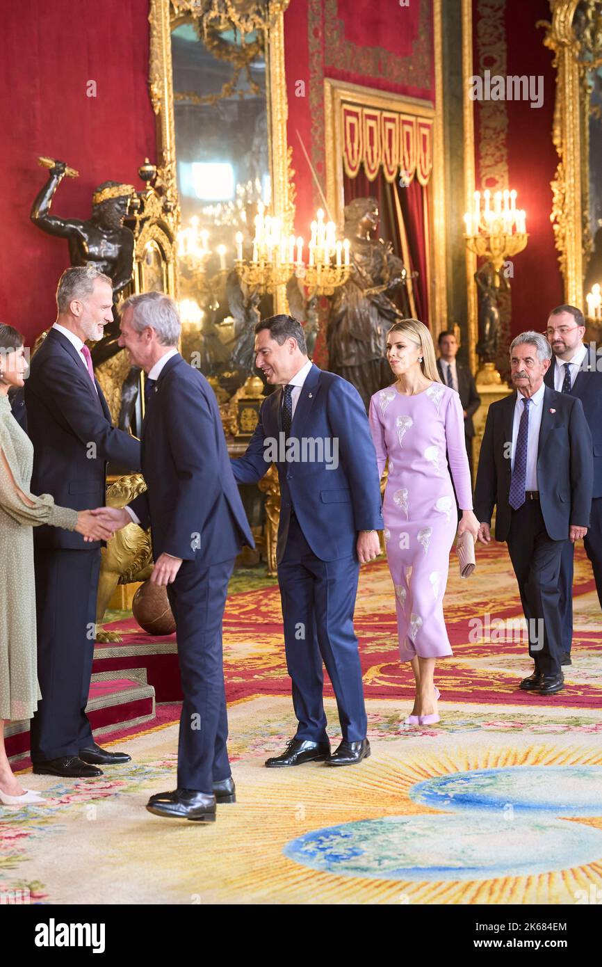 Madrid. Spain. 20221012, King Felipe VI of Spain, Queen Letizia of ...