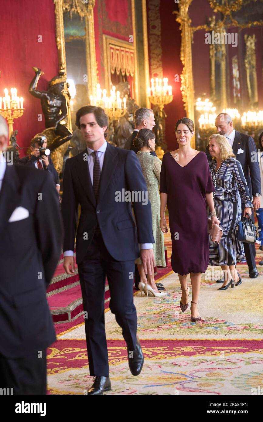 Madrid. Spain. 20221012, King Felipe VI of Spain, Queen Letizia of Spain, Fernando Fitz-James ...