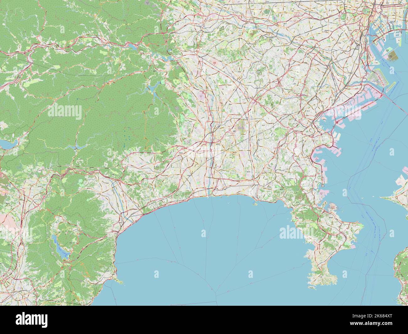 Map of kanagawa hi-res stock photography and images - Alamy