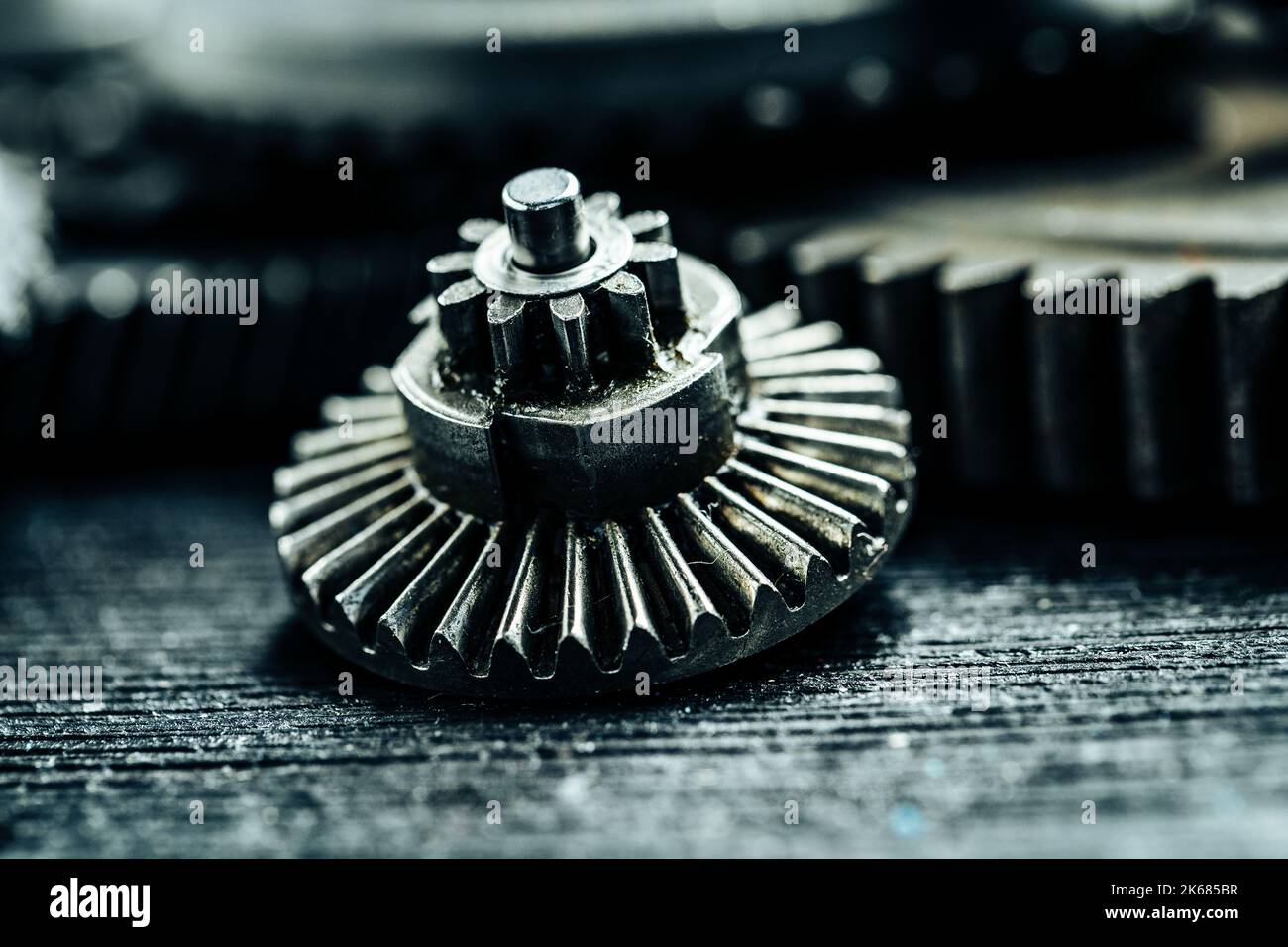 Gears from an old industrial machine Stock Photo - Alamy