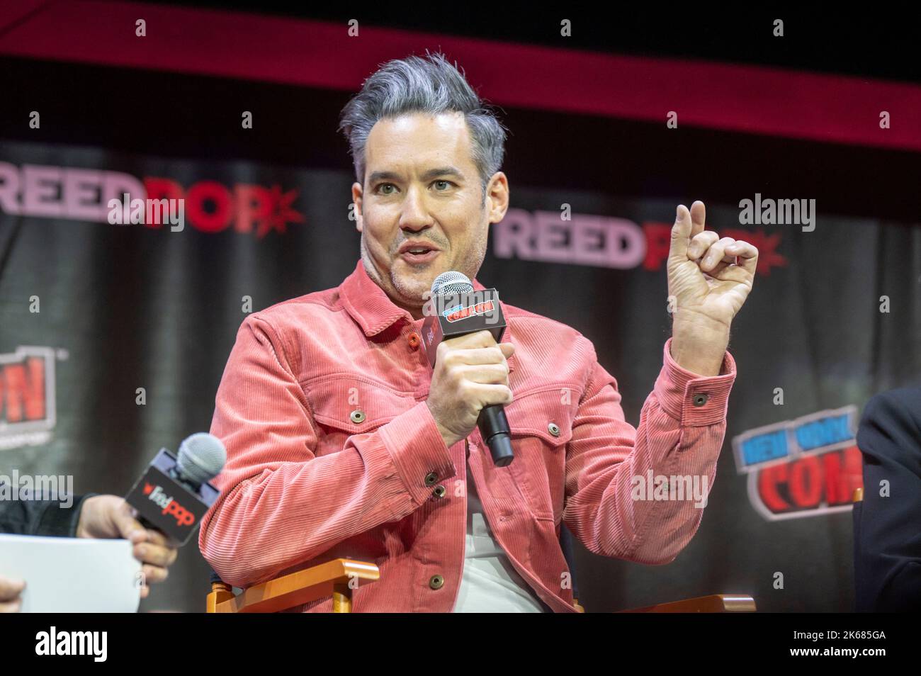 New York, United States. 09th Oct, 2022. Eric Appel speaks on stage at ...
