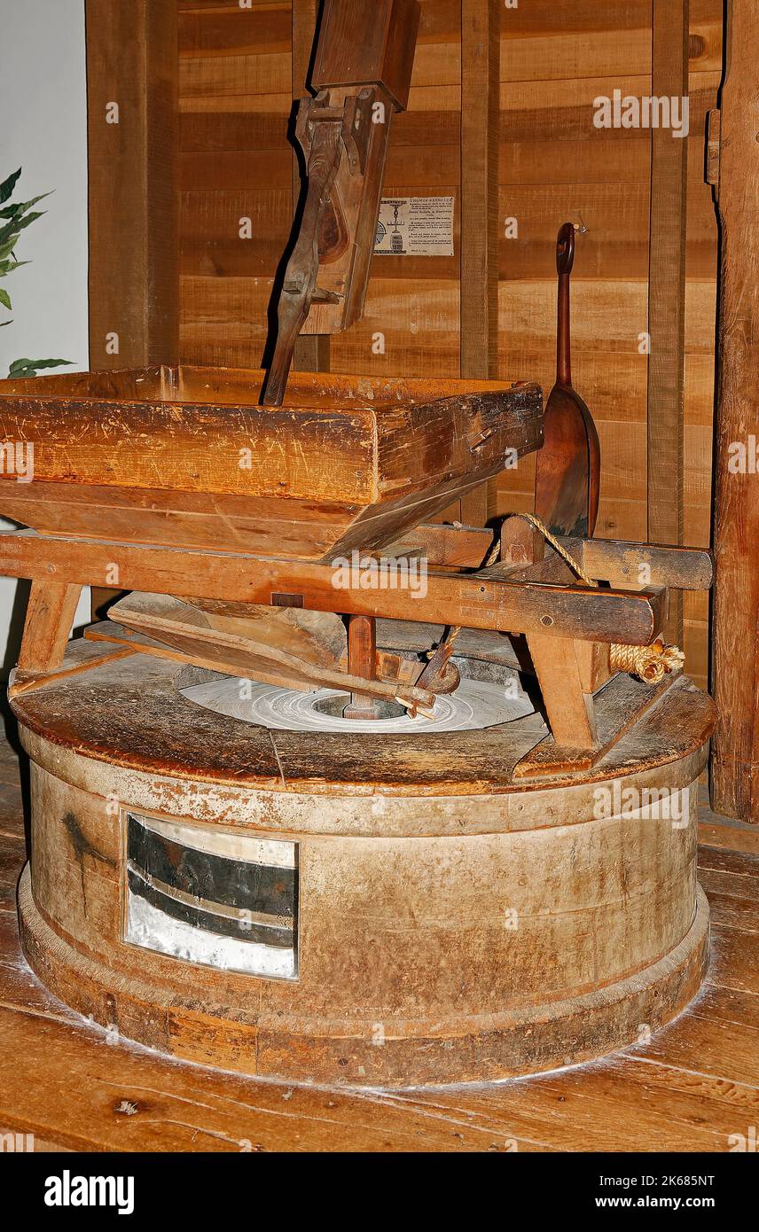 Antique wood grain mill hi-res stock photography and images - Alamy