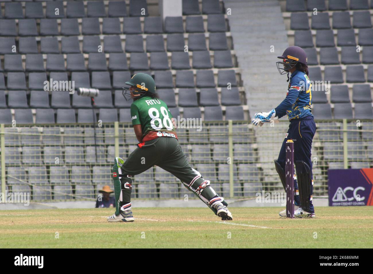 October 10, 2022. Sylhet, Bangladesh: Ritu Moni of Bangladesh Women ...