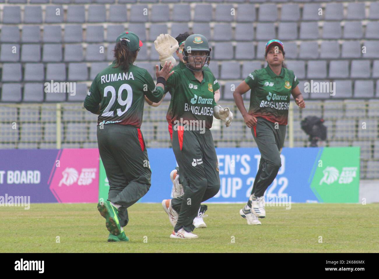 October 10, 2022. Sylhet, Bangladesh: Fahina Khatun of Bangladesh Women ...