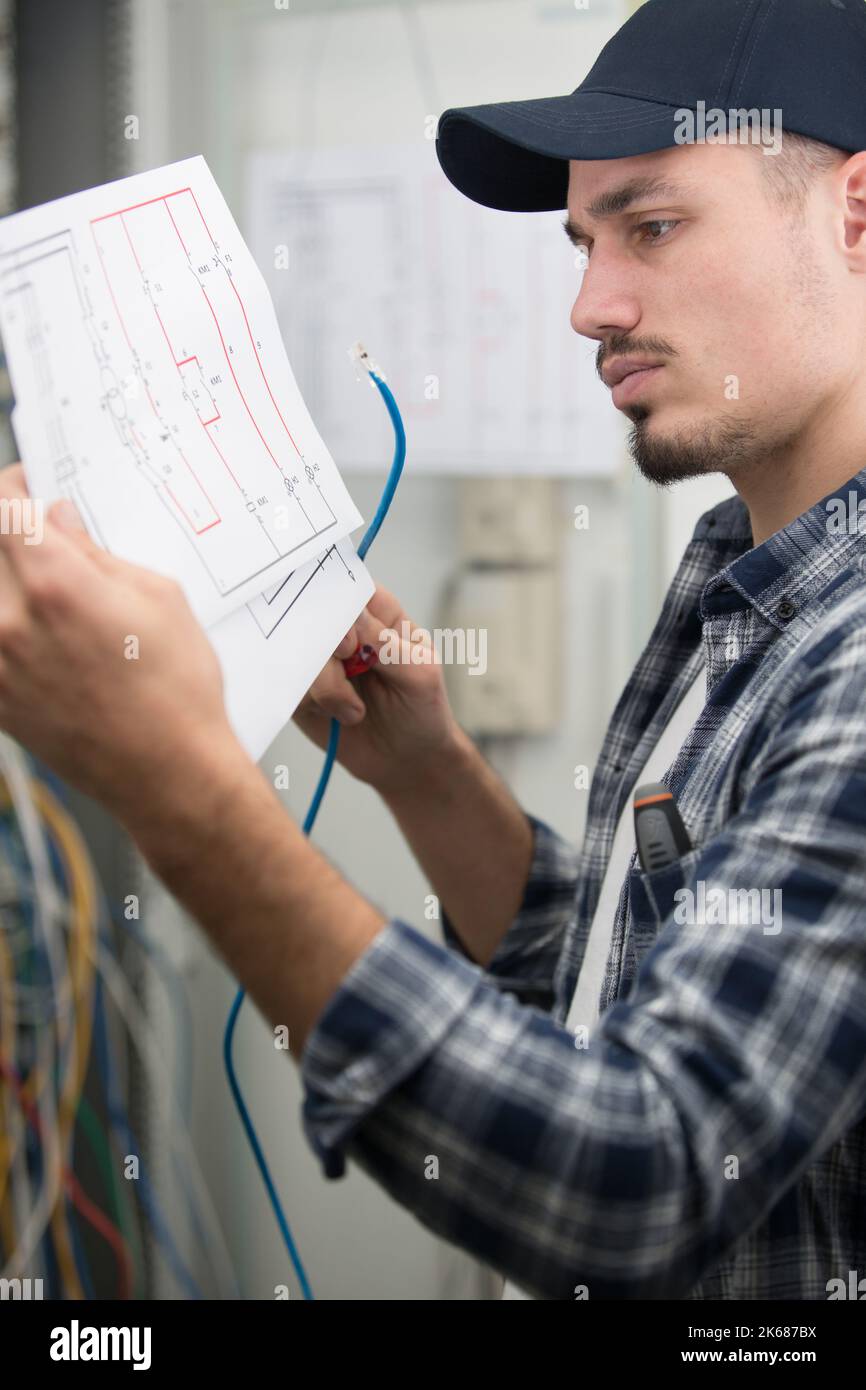 Engineer checks hi-res stock photography and images - Alamy