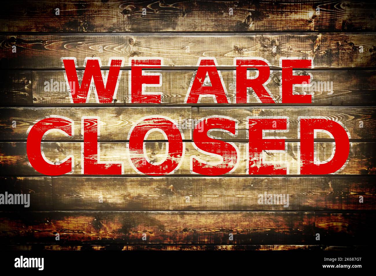 a closed rustic worn vintage store sign welcome retail wooden shopping ...