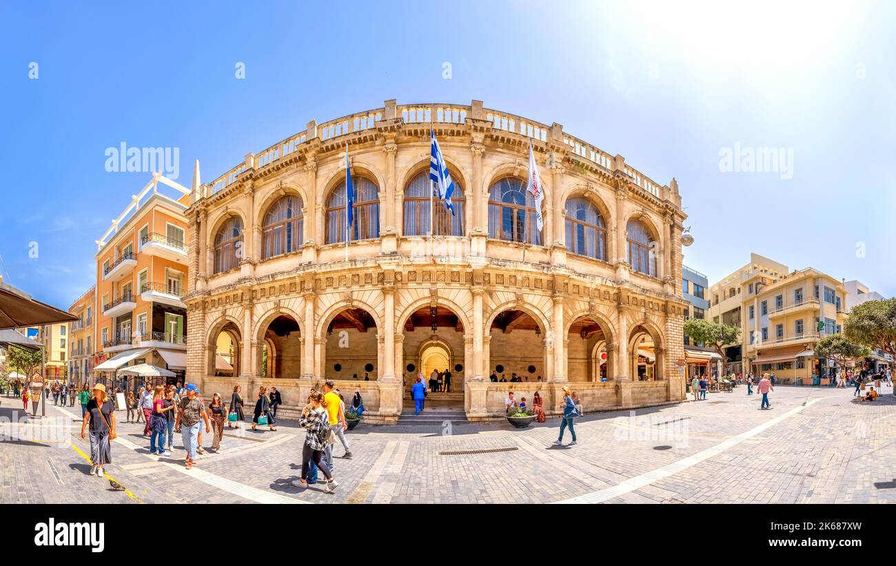 Historical city of Heraklion, Island Creta, Greece Stock Photo - Alamy