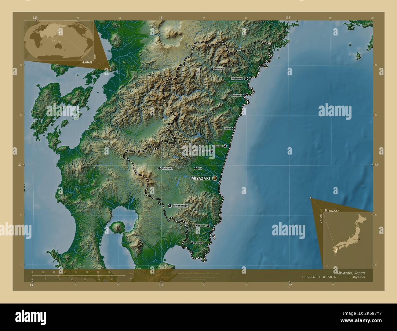 3 Major Cities In Japan Miyazaki, Japan. Wiki. Major Cities Stock