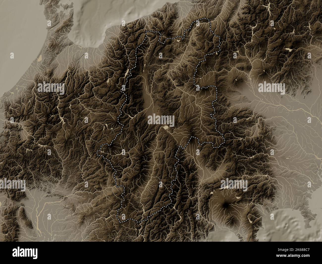 Map of nagano hi-res stock photography and images - Alamy