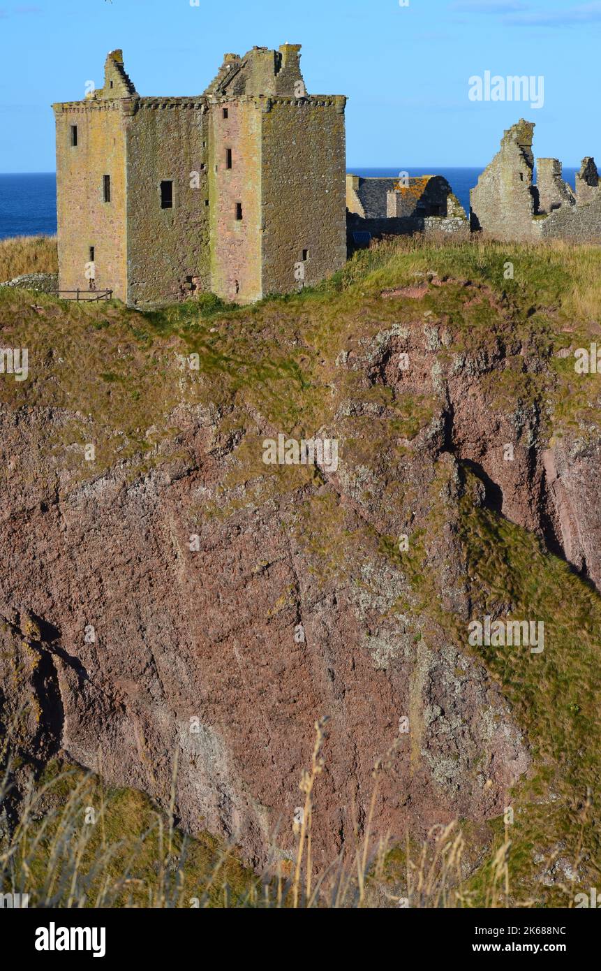 The Dunnottar Castle in Stonehaven, a Scottish historical landmark ...
