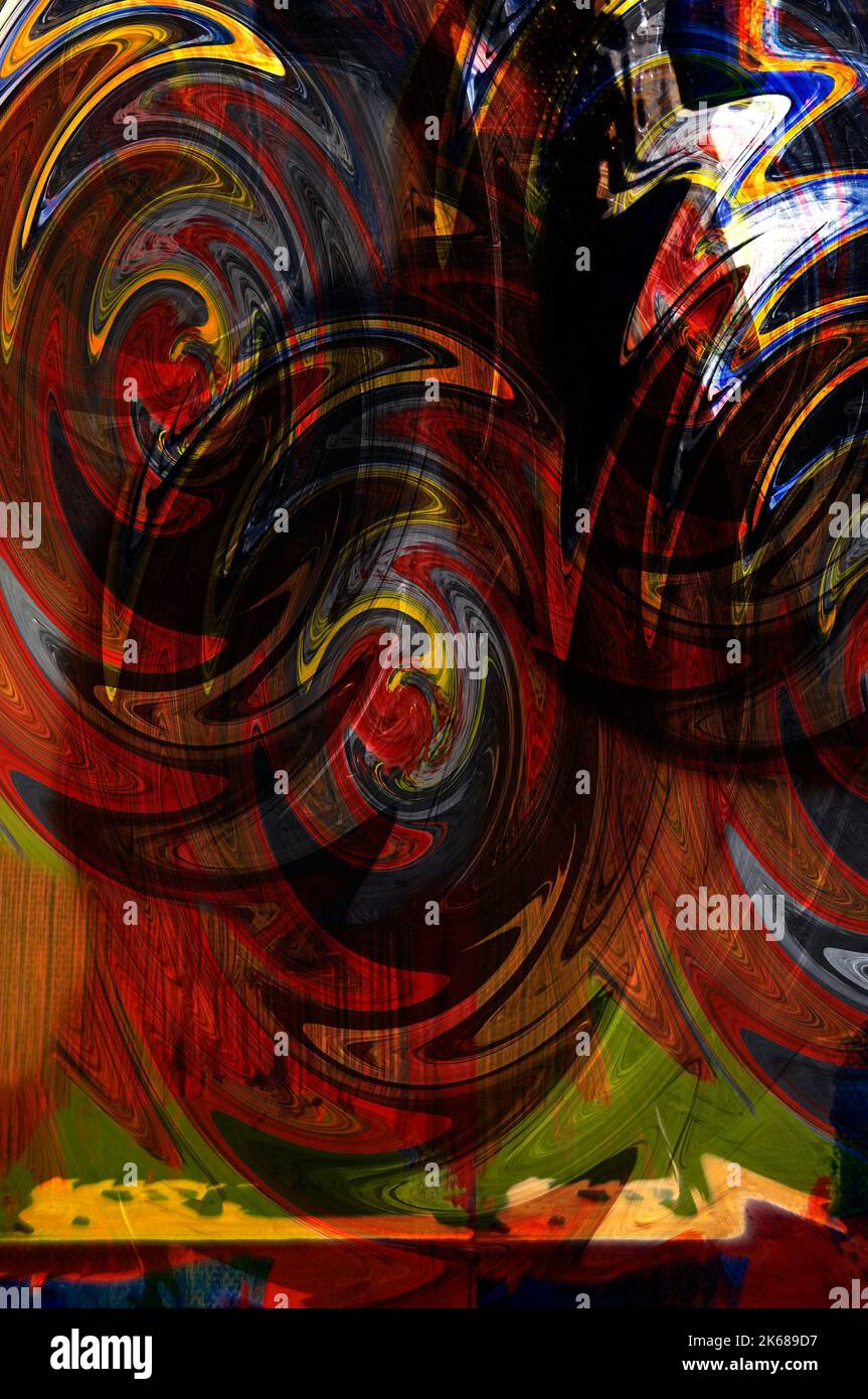 Weird Abstract Digital Art Motions and Colors Vertical Stock Photo - Alamy