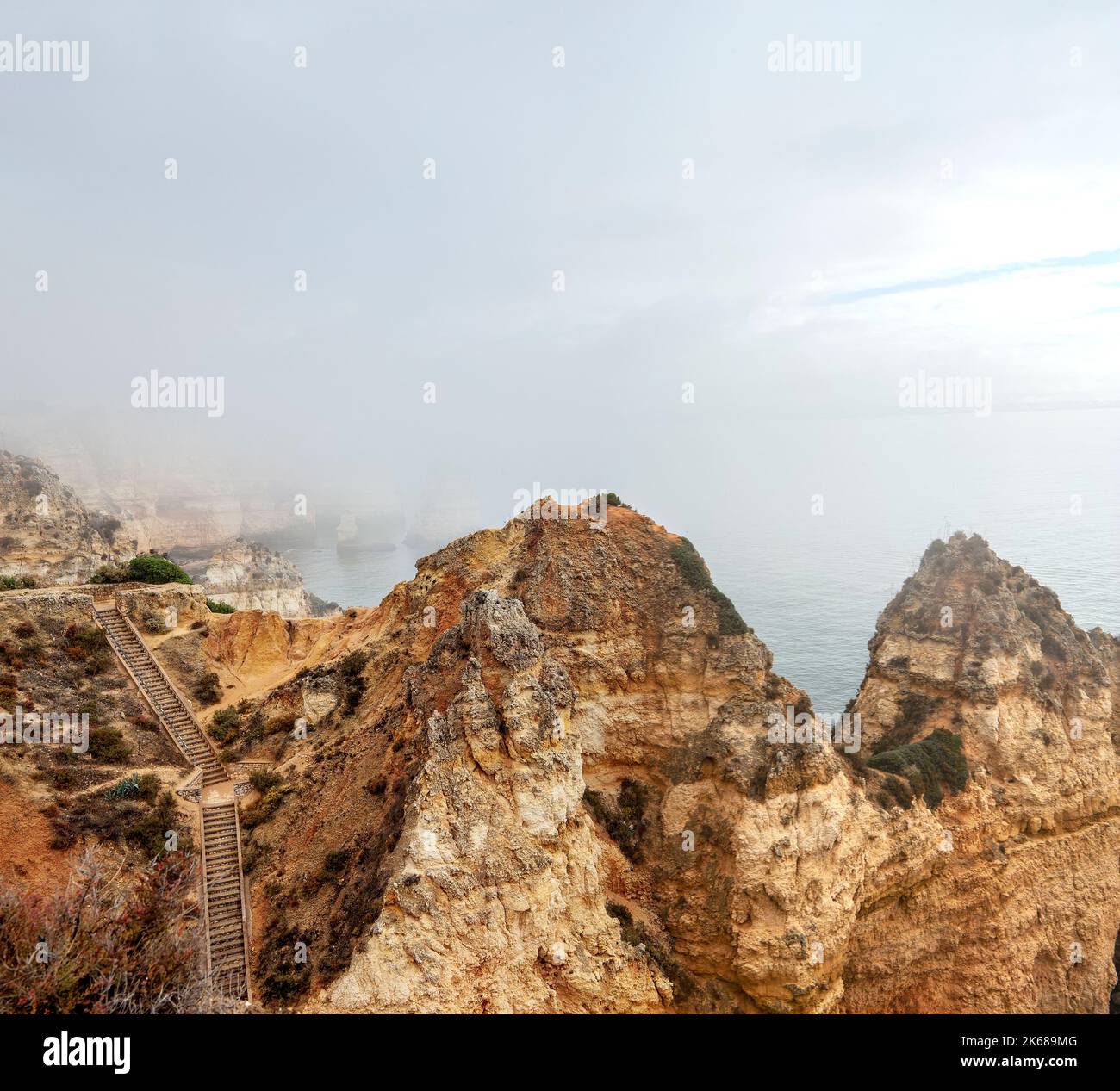 The rock formation of Ponta de Piedade - Lagos - Portugal Stock Photo ...