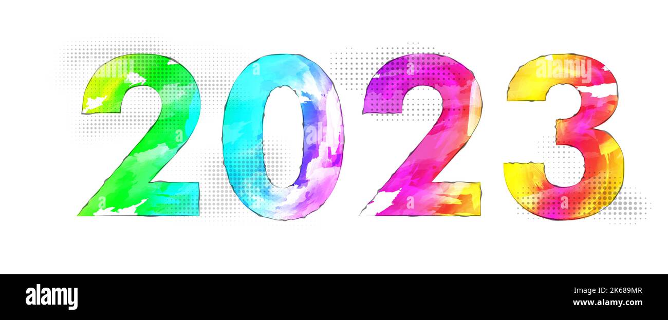 Brush numbers 2023 new Cut Out Stock Images & Pictures - Alamy