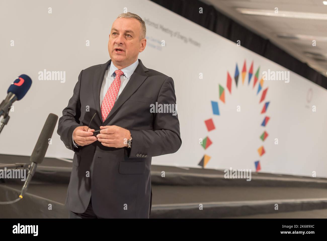 Prague, Czech Republic. 12th Oct, 2022. Czech minister of industry and ...