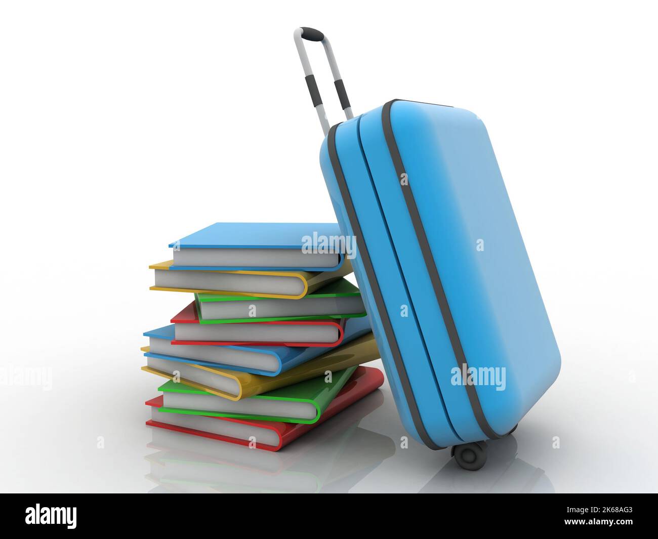 3d rendering abroad students education Stock Photo - Alamy
