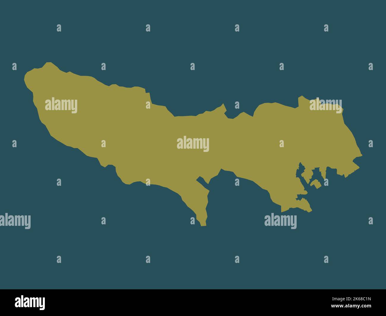 Tokyo, metropolis of Japan. Solid color shape Stock Photo - Alamy