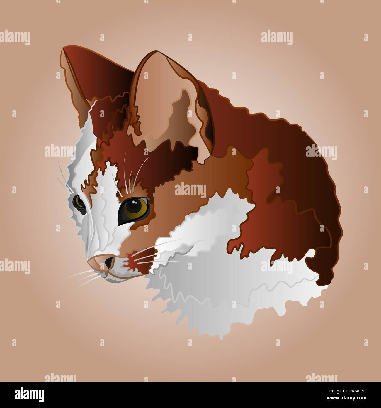 Color kitty head vector Stock Vector Image & Art - Alamy