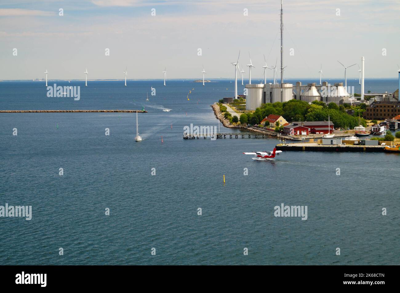 Copenhagen in Denmark from the perspective of the cruise terminal Stock ...