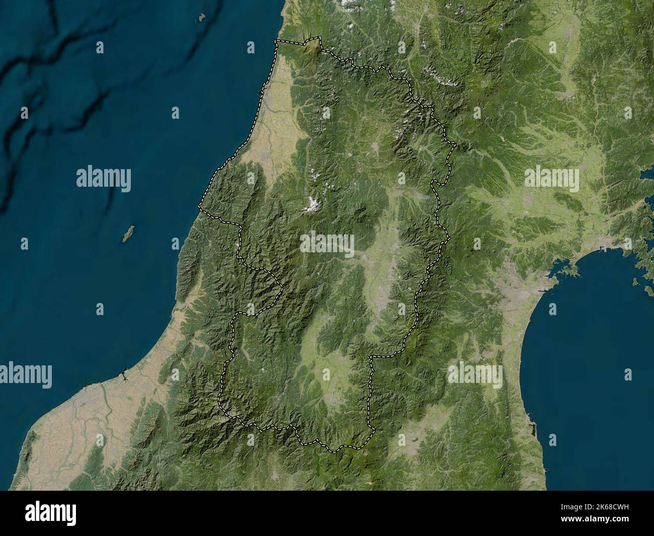 Map of yamagata hi-res stock photography and images - Alamy